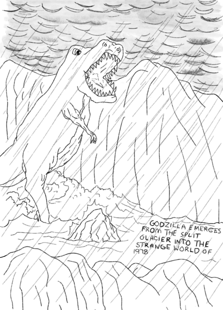 Drawing: Godzilla 1978 – creolened.com