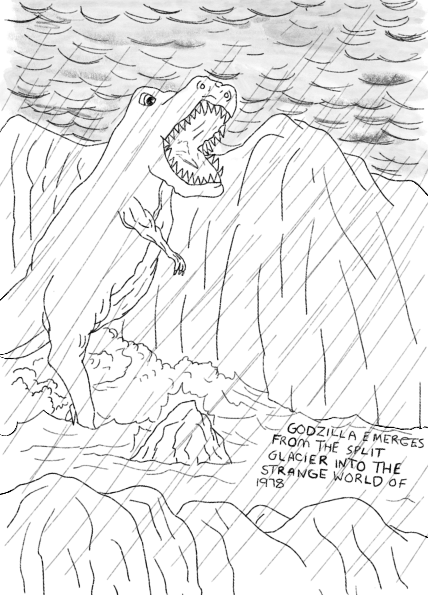 Drawing: Godzilla 1978 – creolened.com